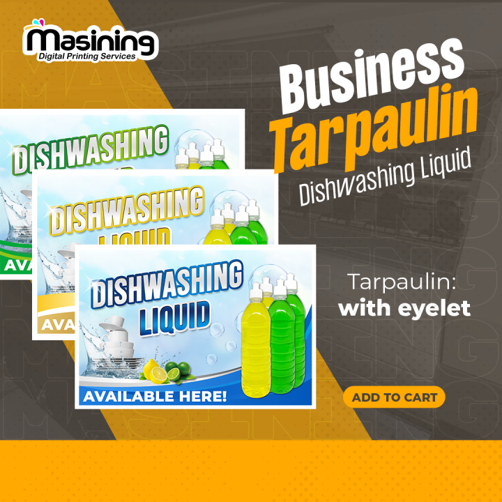 Dishwashing liquid Business Tarpaulin 3ft x 2ft / 1.5ft x 2ft | Lazada PH