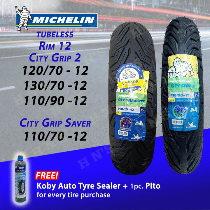 MICHELIN City Grip 2 / Saver Tires RIM 12 ( 120/70-12 , 110/90-12 , 130 ...