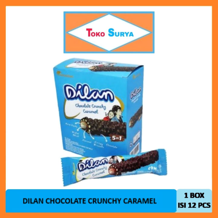 Dilan Chocolate Crunchy Caramel Wafer Garudafood 12pcs x 24gr | Lazada ...