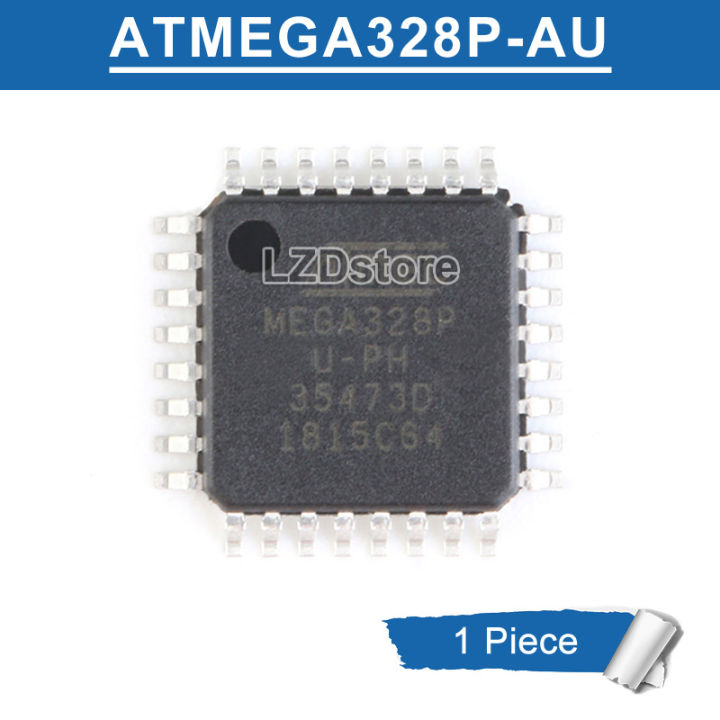 ชิปไมโครคอนโทรลเลอร์เอวีอาร์ TQFP SMD 8บิต TQFP32 ATMEGA328P MEGA328P TQFP-32 ATMEGA328P-AU 1 ...