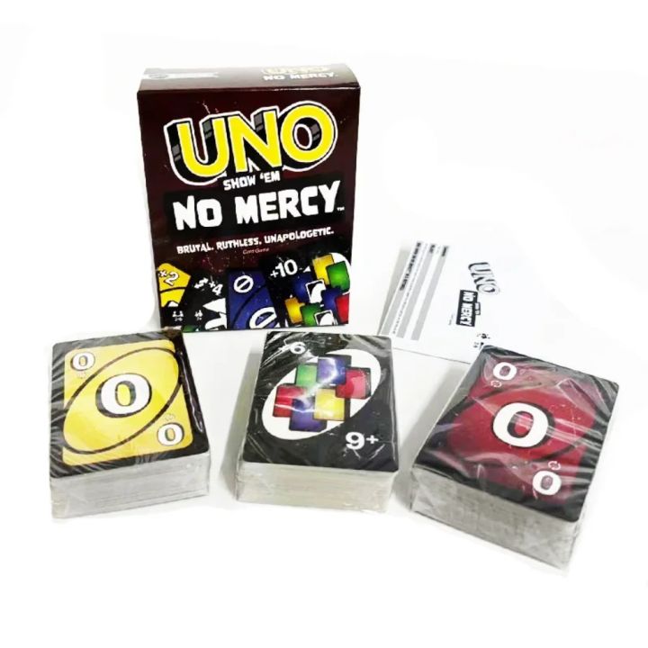 INTESE UNO FLIP Board Game SHOWEM NO MERCY Kids Toys Playing Cards Uno ...