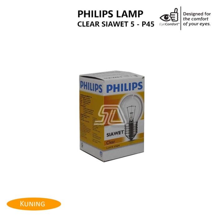 Lampu PHILIPS Pijar CLEAR SIAWET 5 - P45 | Lazada Indonesia