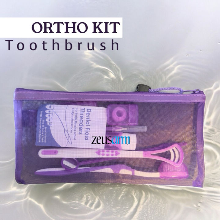 Orthokit dental care travel kit u toothbrush pouch | Lazada PH