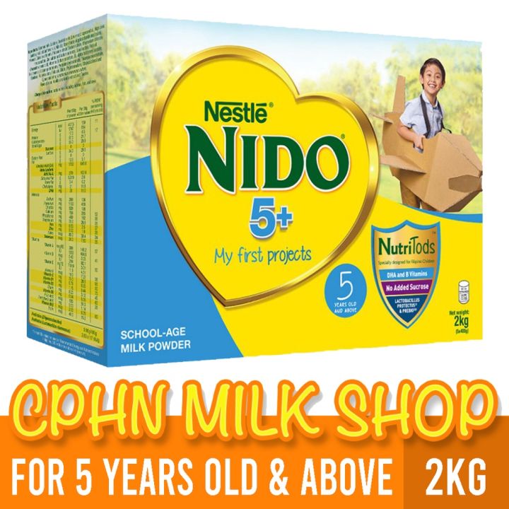 NIDO 5+ 2kg Powdered Milk Drink For Children Above 5 Years Old | Lazada PH