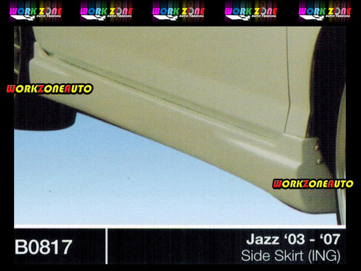 B0817 Honda Jazz Fiber Side Skirt (ING) Body kit Bodykit | Lazada
