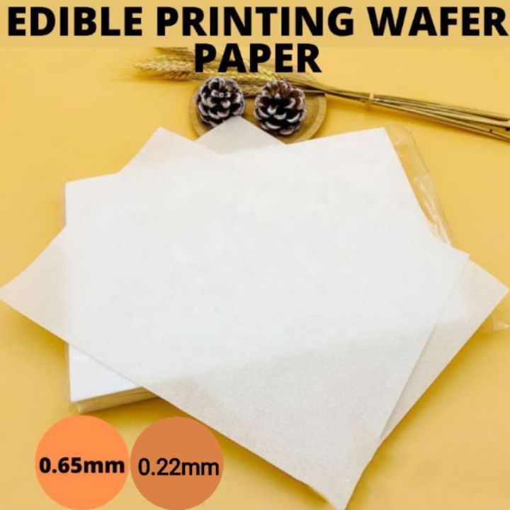 Edible Printing Wafer Paper 0.65mm/0.22mm 1 sheet( kertas wafer ) | Lazada