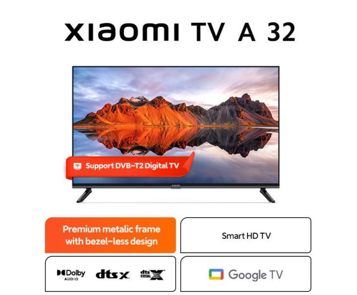 Xiaomi Google TV A 32 | Dolby Audio, DTS-X, DTS Virtual:X | Bezel Less ...