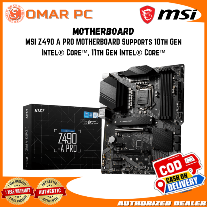 BRANDNEW MOTHERBOARD MSI Z490 A PRO MOTHERBOARD | Lazada PH
