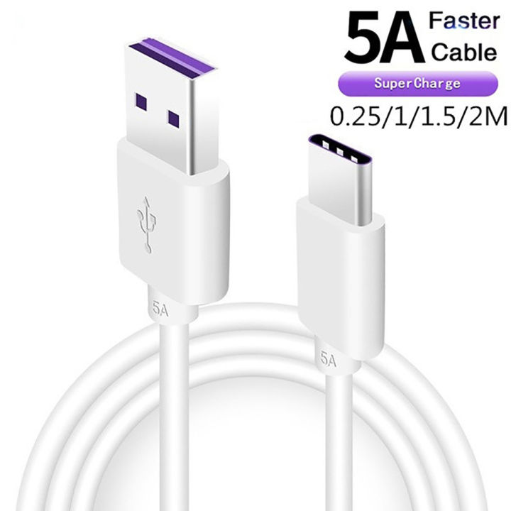 5A Super Fast Charger USB Type-C Data Cable Fast Charge 3.0 Type C I -O ...