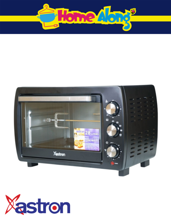 Astron EO-28 Electric Oven with Built-in Rotisserie and Interior Lamp ...