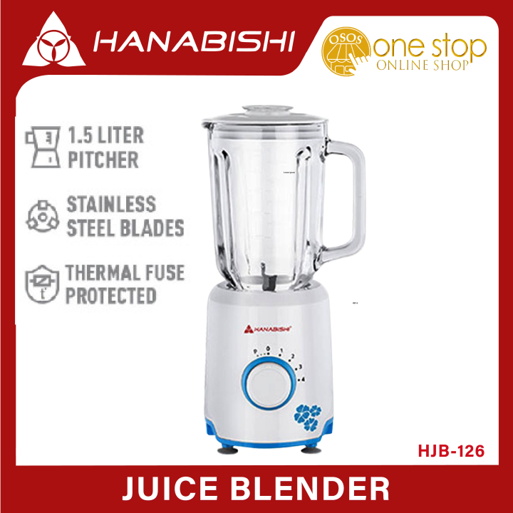 HANABISHI Original 1.5 Liter Super Blender HJB-126 •OSOS• | Lazada PH