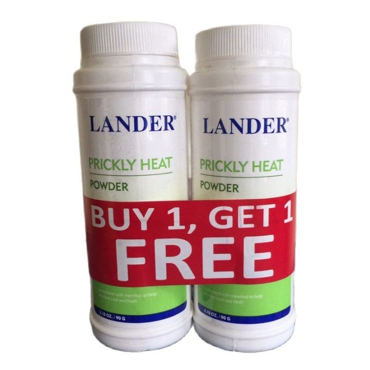 BUY 1 TAKE 1 Lander Prickly Heat Powder 90g | Lazada PH