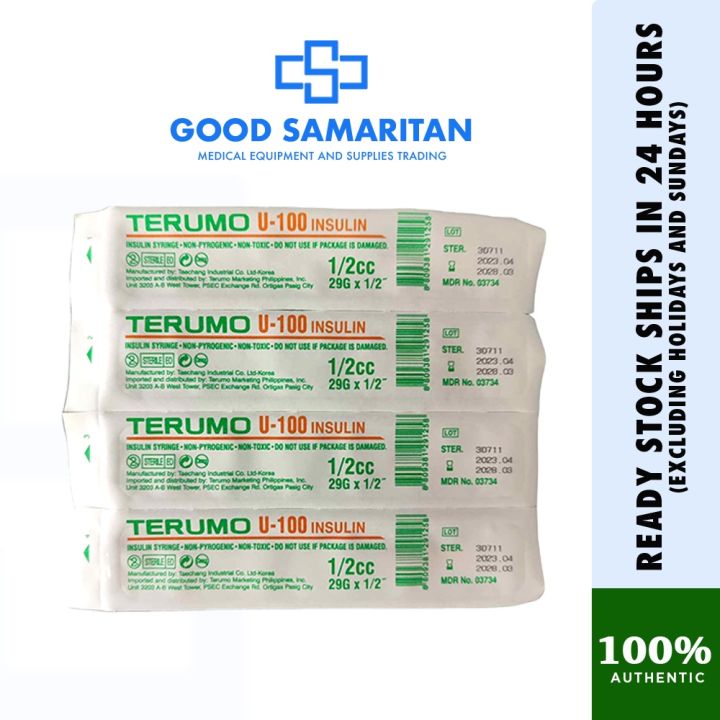 Terumo Insulin Syringe 1/2cc or 1cc / 29G or 30G (Per piece) | Lazada PH
