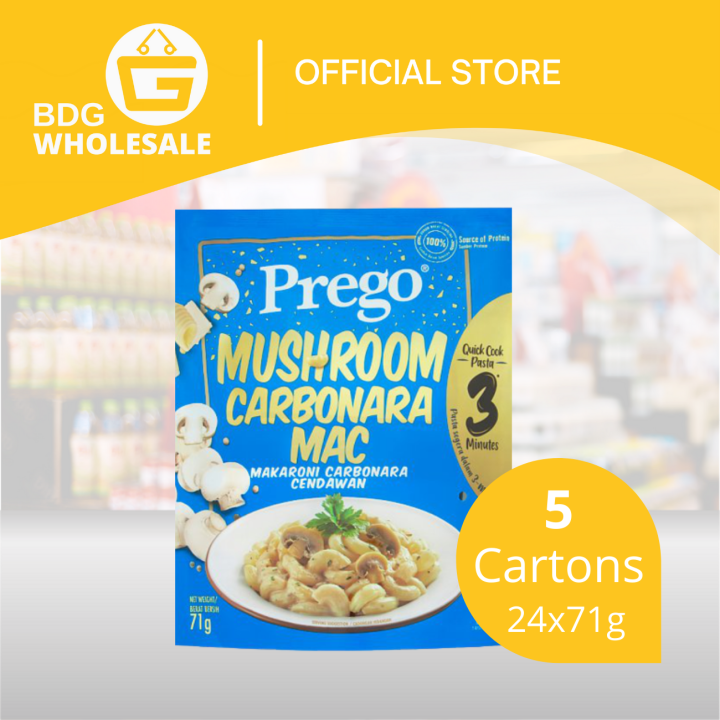 Prego Mushroom Carbonara Mac 24 x 71g | Lazada