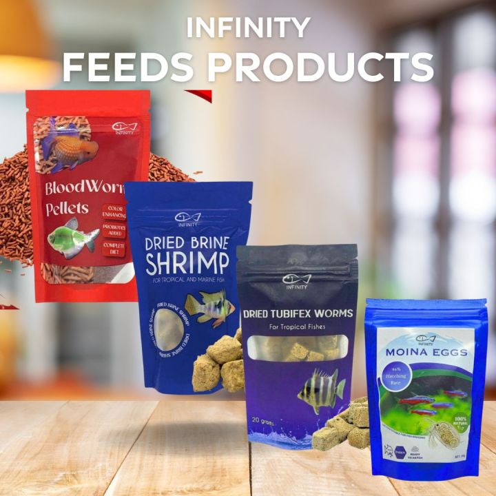 Dried Tubifex, Dried Brine Shrimp, Blood Worm Pellets, Moina Eggs ...