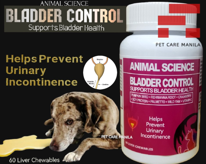 Animal Science BLADDER CONTROL (60 Liver Chewable Tablets) for Dogs ...