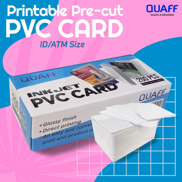 Easyprint PVC Printable Pre-Cut ( 86-54mm )Cards for Direct Printng ...