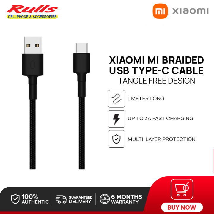 Xiaomi Mi Braided USB Type-C Cable | 1 Meter long | Up to 3A Fast ...