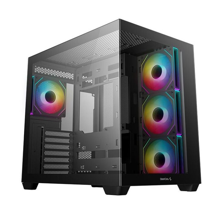 # DeepCool CG530 4F - Mid Tower ATX TG PC Case With 4 ARGB Fan Pre-Installed # [ BLACK / WHITE ...