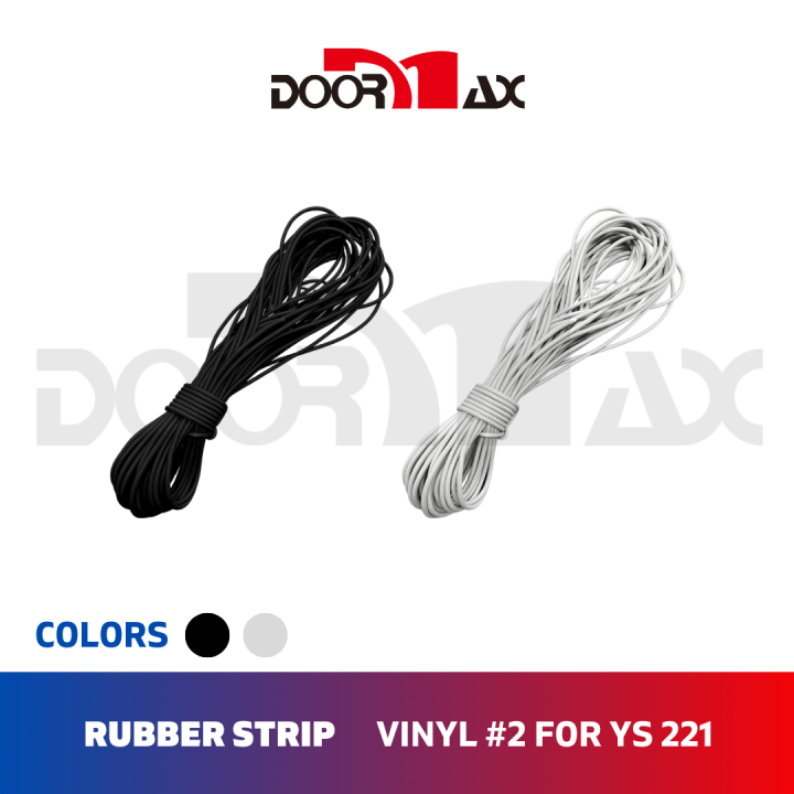 DOORMAX 4mm Rubber Vinyl #2 for YS221 Sliding Screens and Doors (Black ...