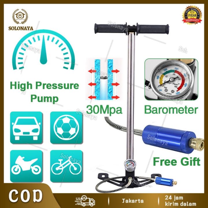 Tungsten Steel 4 Stage High Pressure Hand Pump Pompa Mobil Air Gas ...