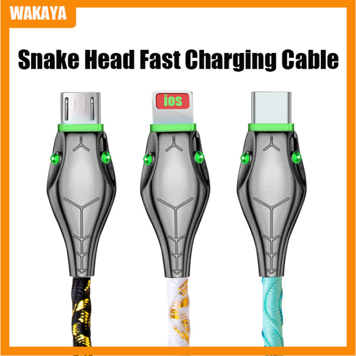 Super Fast Charging Cord For ios Type c Android Micro Usb Data Line 33W ...