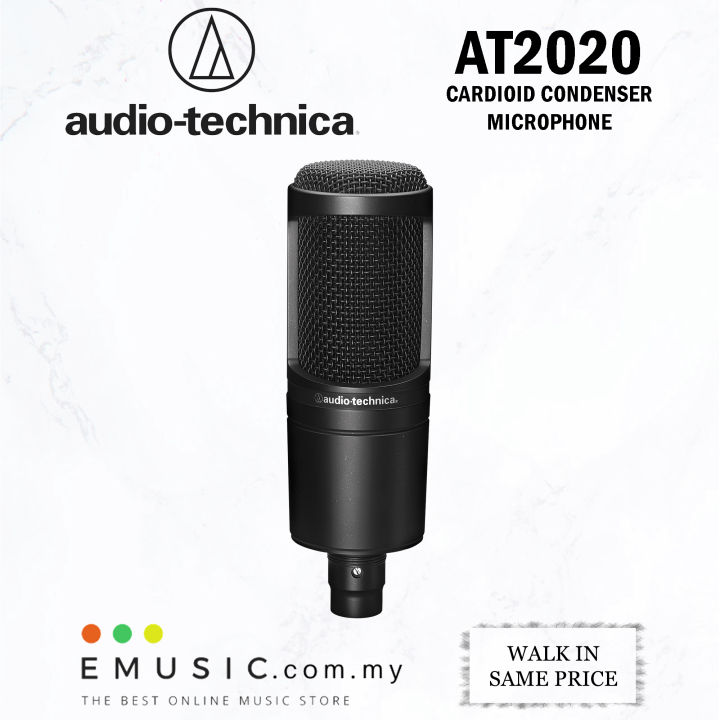 Audio Technica AT2020 Cardioid Condenser Microphone (Audio-Technica ...