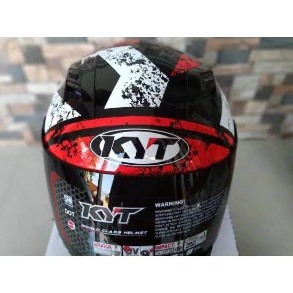 [COD]Ntbyb N Helmet FULL FACE KYT R10 Series 3 BLACK RED 100 ori ITV ...