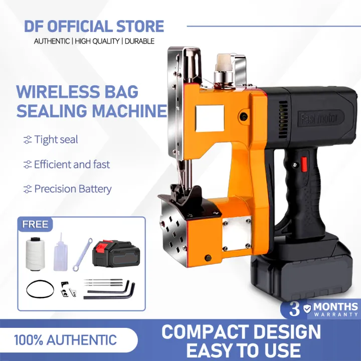 Sack Sewing Machine Sealer Wireless Lithium Battery Electric Bag Sealer ...