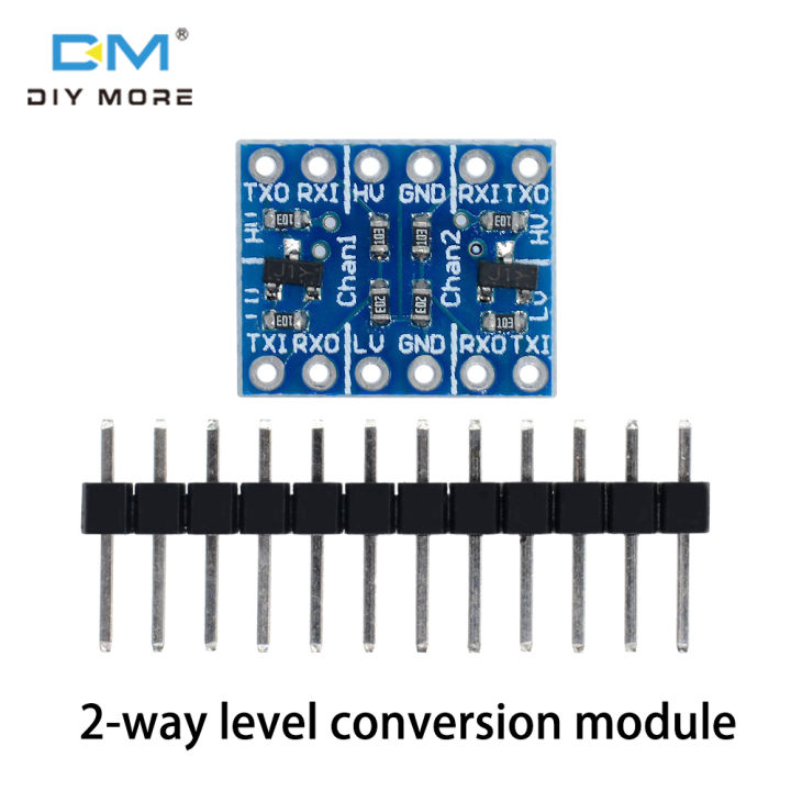 diymore 3.3V 5V 2 Channels Logic Level Converter Module TTL Bi-Directional Shifter Module with ...