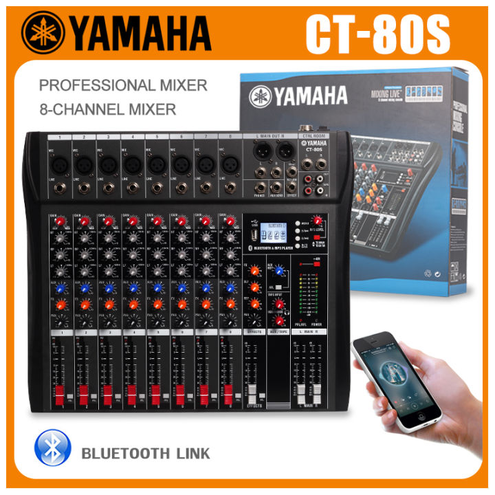 YAMAHA 8 Input Channels Mixer CT-80S Sound System with Bluetooth Mixer ...