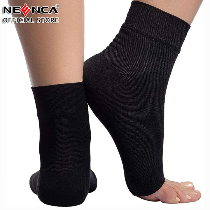 NEENCA Ankle Compression Sleeve - 20-30mmhg Open Toe Compression Socks ...