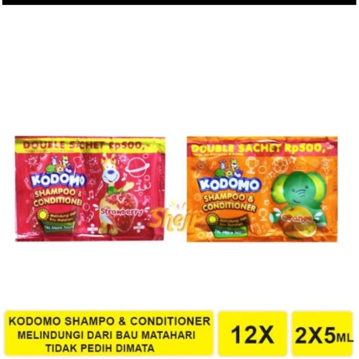 Kodomo Shampoo & Conditioner sachet isi 12 | Lazada Indonesia