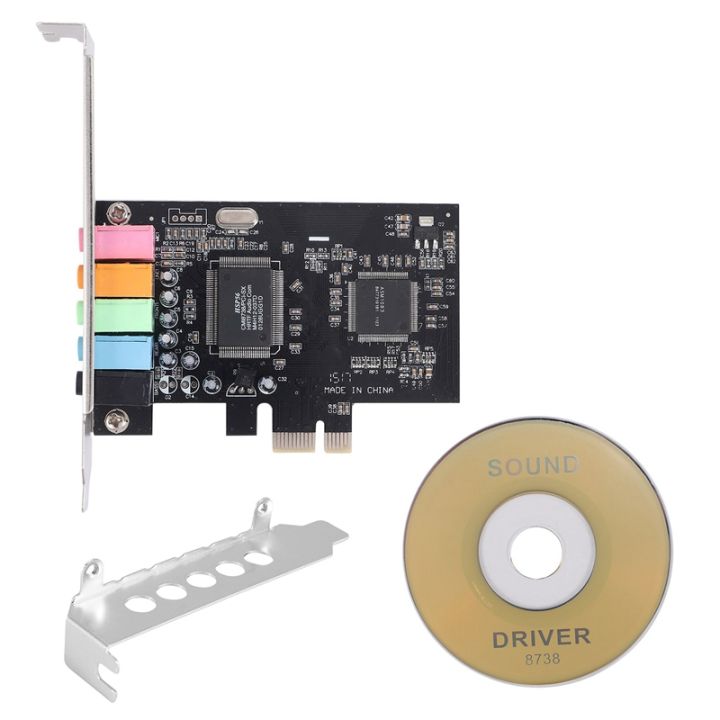 Miao34-PCIe Sound Card 5.1, PCI Express Surround Card 3D Stereo Audio ...