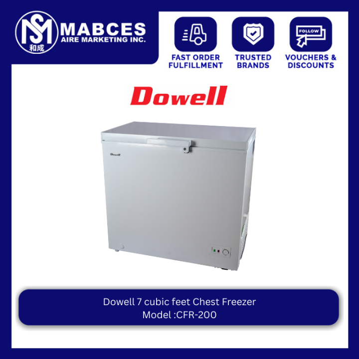 Dowell 7 cubic feet Chest Freezer CFR-200 | Lazada PH