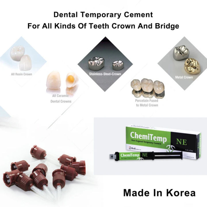 Temporary Glue Cement For Crowns & Bridges Teeth Implant Temp Self ...
