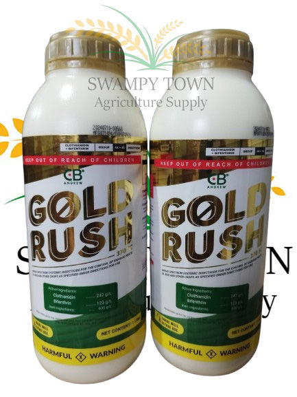 GOLD RUSH 370 SC INSECTICIDE BY C.B. ANDREW - 500 ML, 1 LITER (DIRECT ...