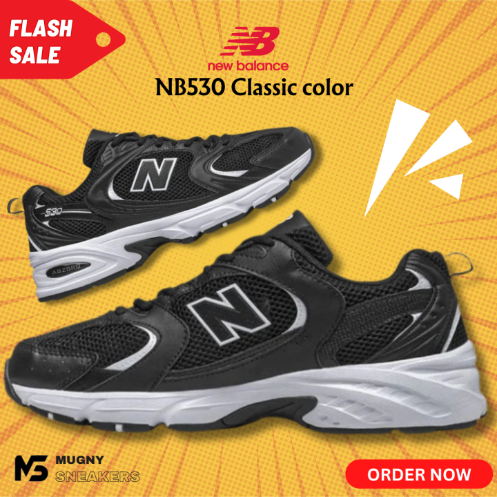 รุ่นฮิต NB530 Classic color 'Black White' Unisex รองเท้าผ้านิวบาลานซ์ ...