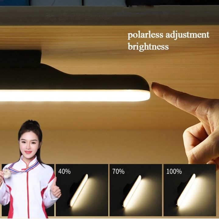 Hanging Desk Lamp Magnetic LED Light, Table Lamp USB Rechargeable ...