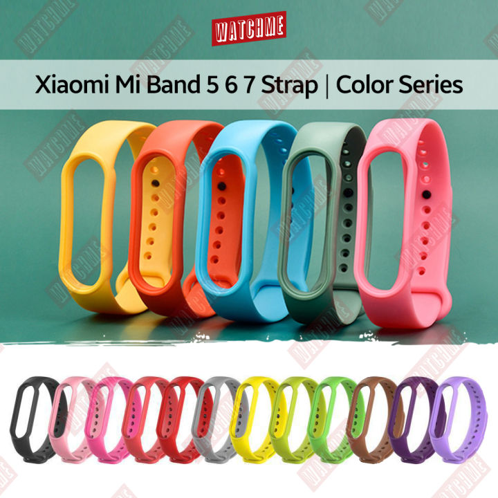Xiaomi Smart Band 7 6 5 (mi band) Color Strap, High Quality Replacement ...