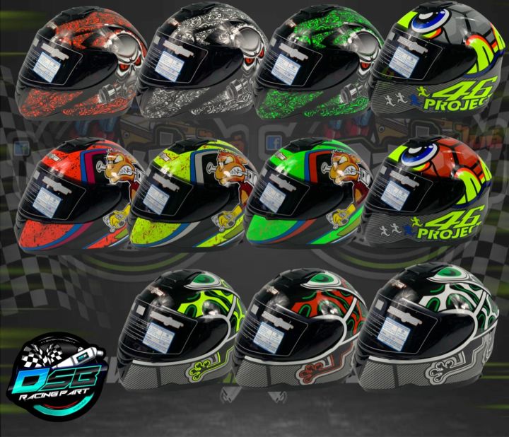 SPACE CROWN ของแท้ 100% หมวกกันน็อคเต็มใบ หุ้มคาง รุ่น FIGHTER ...