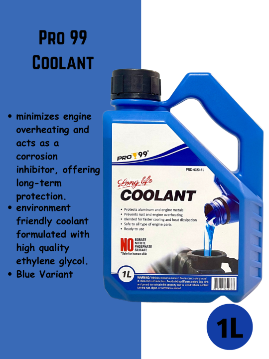 COOLANT 1 LITER Pro99 BLUE (Ready to Use) | Lazada PH
