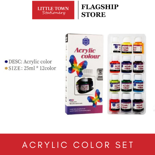 Keep Smiling Acrylic Paint Color 25ml / 12 Colors Set | Lazada PH