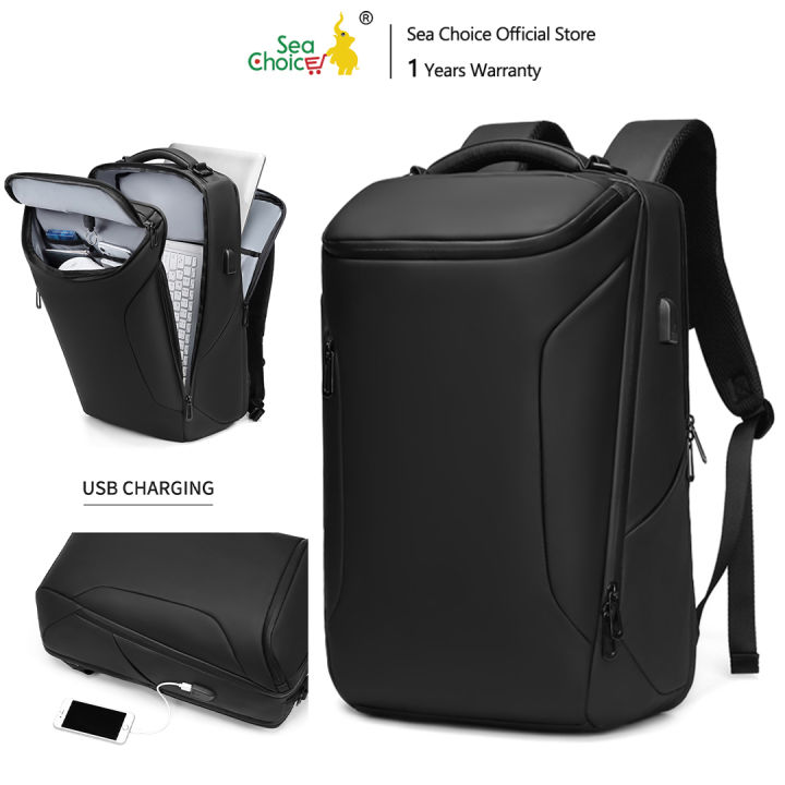 SEA CHOICE Backpack Business Laptop Oxford Cloth Black Waterproof and ...