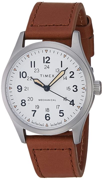 Timex 38 mm Expedition North Field Post Mechanical Eco-Friendly Leather ...