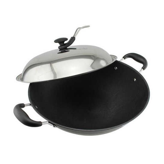Traditional Real Cast Iron Wok Granny Wok Chinese Cooking Wok Induction ...