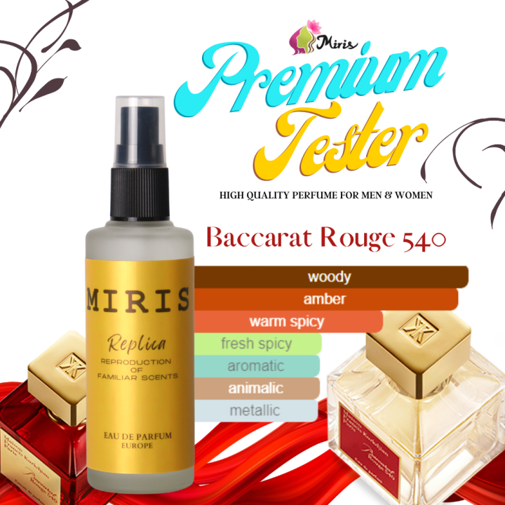 Miris Premium Tester Bacarrat Rouge 540 Fragrance Perfume High Quality ...