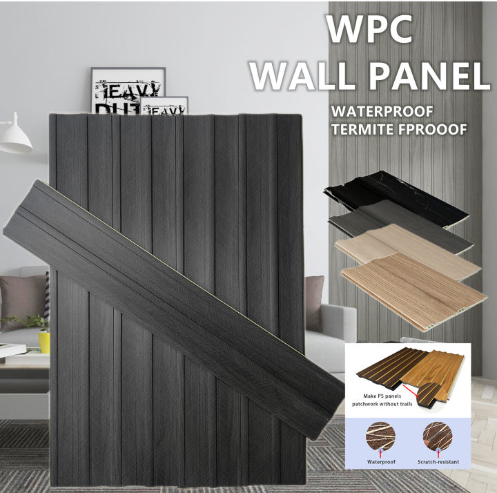 Supermax T189 fashion WPC Wood Wallpaper Sticker Waterproof Grille ...