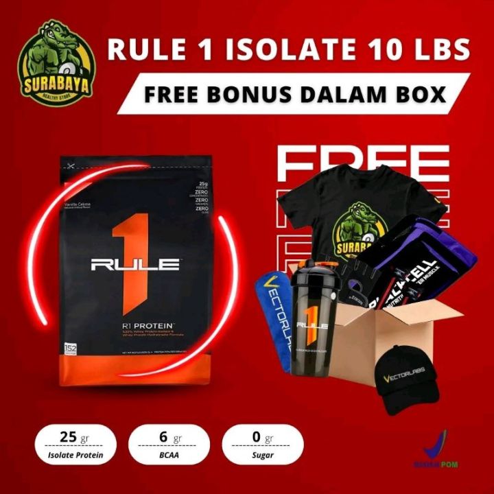 Rule 1 Isolate 10 Lbs Whey Protein Isolate Hydrolyzed Blend R1 Rule1 ...