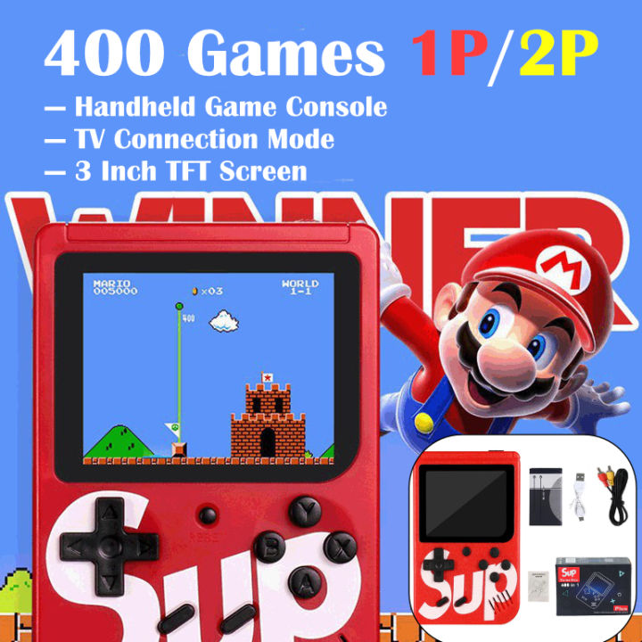 SUP Portable Handheld Game Console 400 Games operation 3-inch Gameboy ...